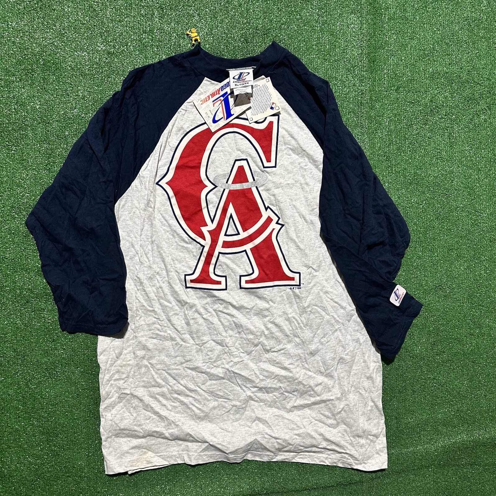 Vintage California Angles Logo Athletic Baseball Quar… - Gem