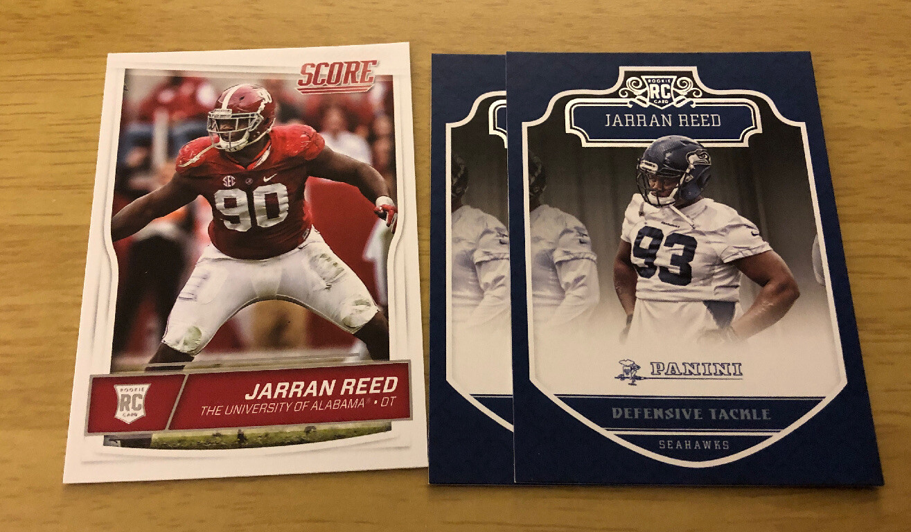 Jarran Reed 2016 3 Rookie Card Lot + 5 Bonus Cards! | eBay