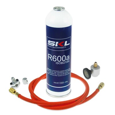 R600a REFRIGERANT GAS CHARGING RECHARGE KIT HOSE LINE TAP TUBE PIERCING ...