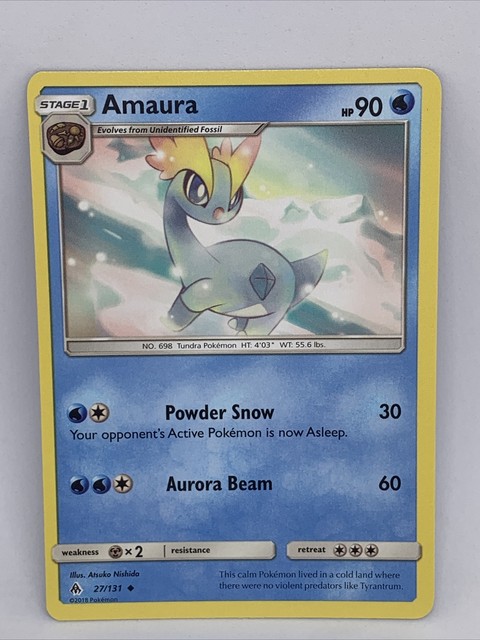 Pokémon TCG Amaura Forbidden Light 27/131 Regular Uncommon for sale ...
