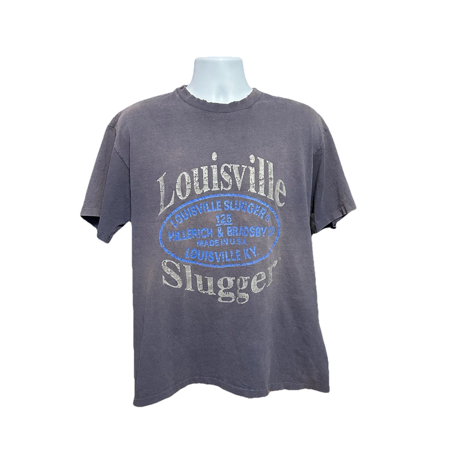 VTG Louisville Slugger 125 Shirt Men Large Navy Blue … - Gem