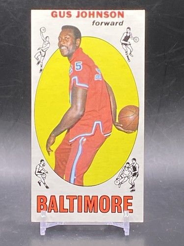 1969 Topps #12 Gus Johnson HOF Baltimore Bullets Vintage Basketball ...