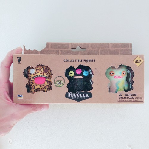 Fuggler Vinyl Figure 3 Pack Rare Annoyed Alien Galactic Glitter Fuggler ...