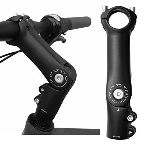 28.6mm x 31.8mm Bicycle Riser Extension Adjustable Handlebar Stem 90mm ...