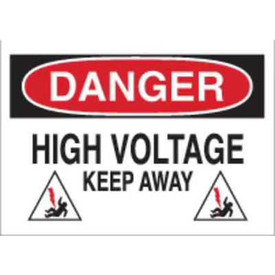 BRADY 43118 Danger Sign, Aluminum, Rectangle, English | eBay