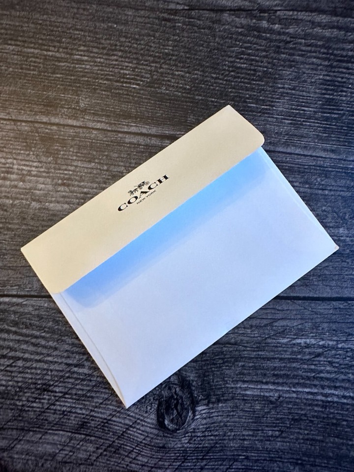 🎀BN Coach Black Gift ~Packing Box~Handle Bag~Envelope Bag~Gift tag Pick ...