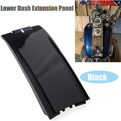 Black Lower Dash Extension Panel For Harley Heritage Softail Classic ...