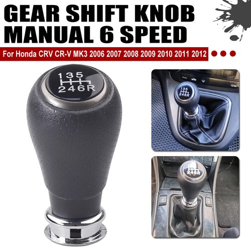 6 Speed Gear Shift Knob Shifter For Honda CRV CR-V 2006 2007 2008 2009 ...