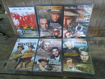 New- Lot of (6) Greatest Classic Western Movies DVDs TV Episodes Sealed ...