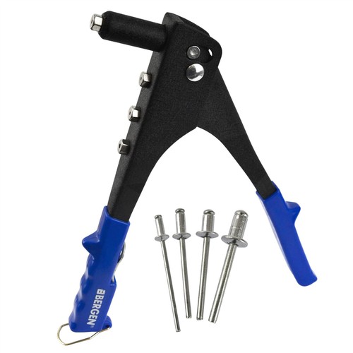 Hand Riveter Gun Pop Pot Rivet 2.4 / 3.2 / 4.0 / 4.8mm Heads and 40 ...