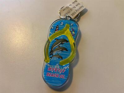 South Carolina Souvenir Myrtle Beach Dolphins Keychain Bag Clip Flip ...