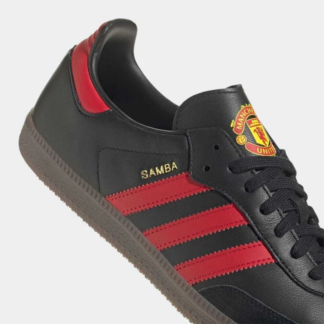 Adidas Original Samba Team Manchester United Black Red Adidas Original Samba Team Manchester United Black Red
