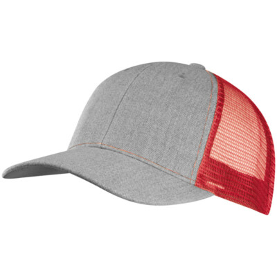 Basecap mit Netz / Farbe: grau-rot | eBay.de