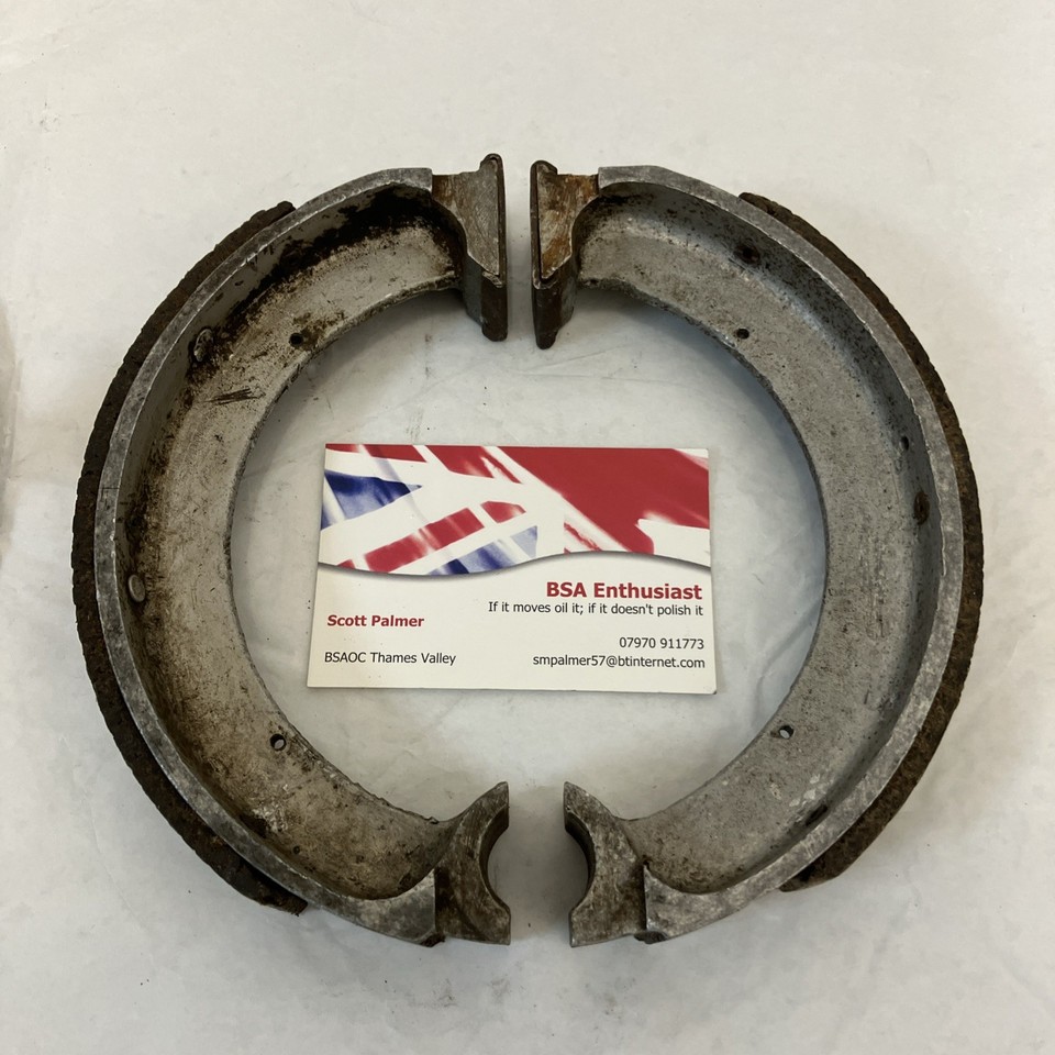 Douglas Classic Motorcycle Mk5 Rear Brake Plate & Brake Shoes Used ...