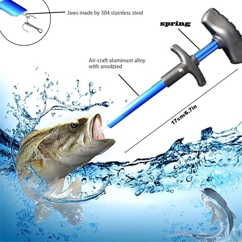 Fish Hook Remover Disgorger Detacher T Bar Fishing Tackle Tool Safe ...