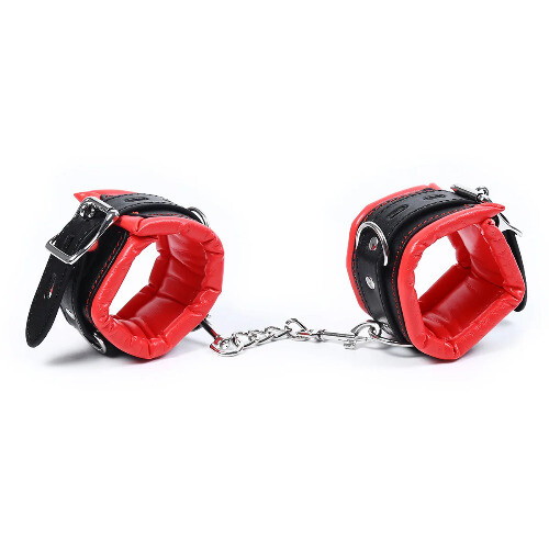 Bdsm Handcuffs and Ankcuffs High Quality Safe Soft PU Leather Material ...