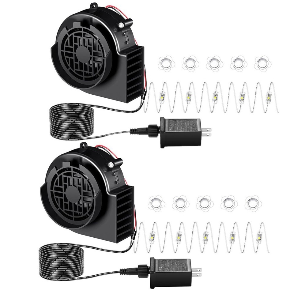 Replacement 12V Air Blower Fan w/ 5LED Bulb For Christmas Inflatables ...