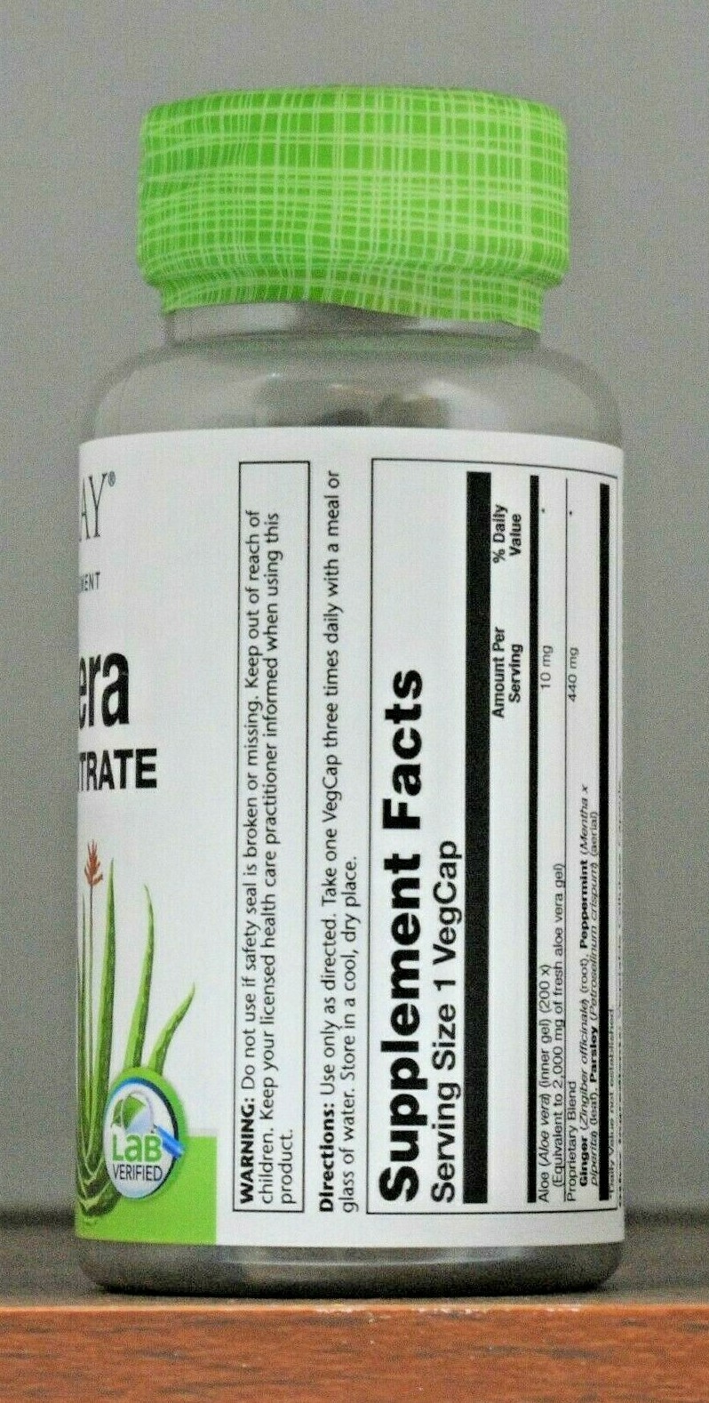 Solaray+Aloe+Vera+GEL+2000mg+100+Capsules for sale online | eBay