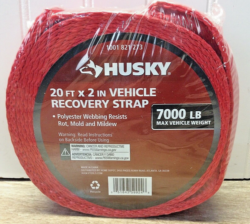Husky 20ft X 2 Vehicle Recovery Strap 7000LB max New 51643599246| eBay