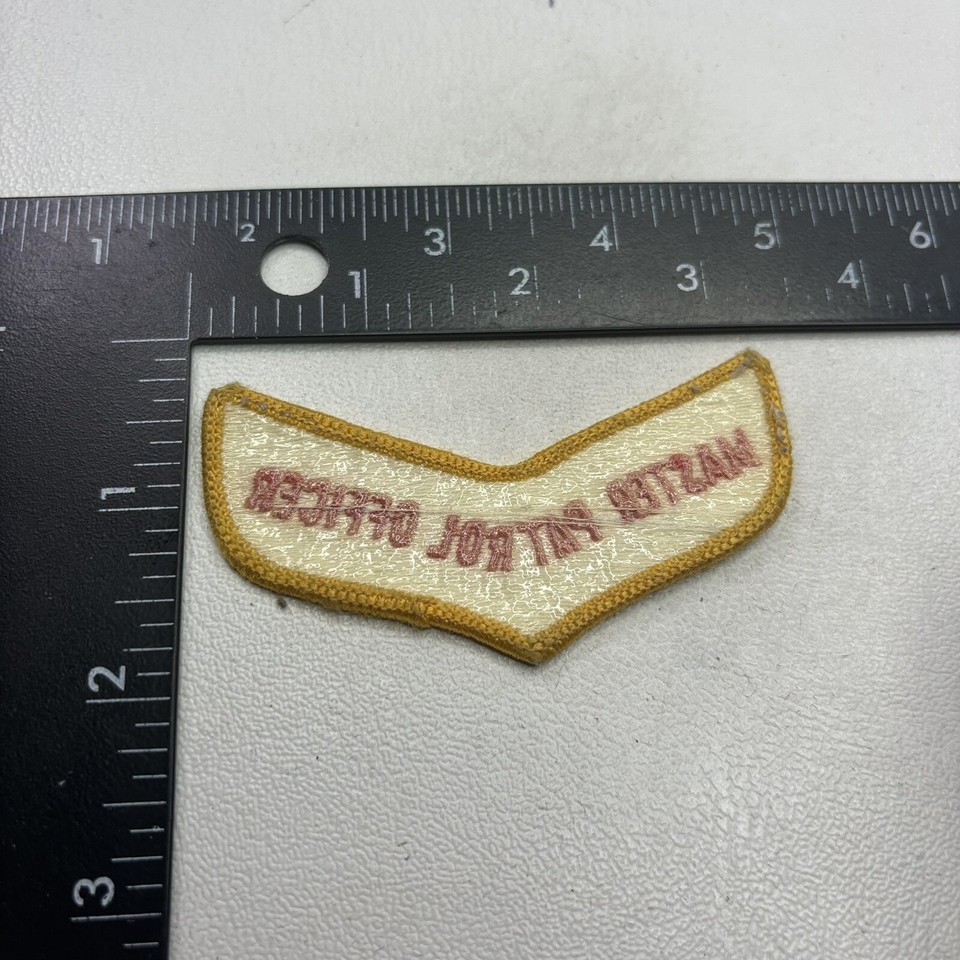 Vintage MASTER PATROL OFFICER Tab Patch 87I | eBay
