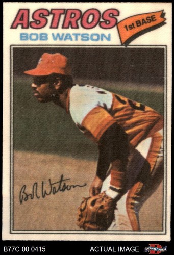 1977 Topps Cloth Stickers #51 Bob Watson Astros 8 - NM/MT | eBay
