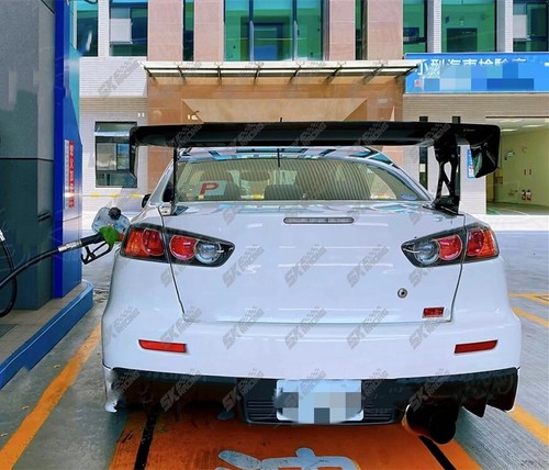Fits 2008-2017 Mitsubishi Lancer EVO 10 Carbon Fiber Rear Trunk Spoiler ...