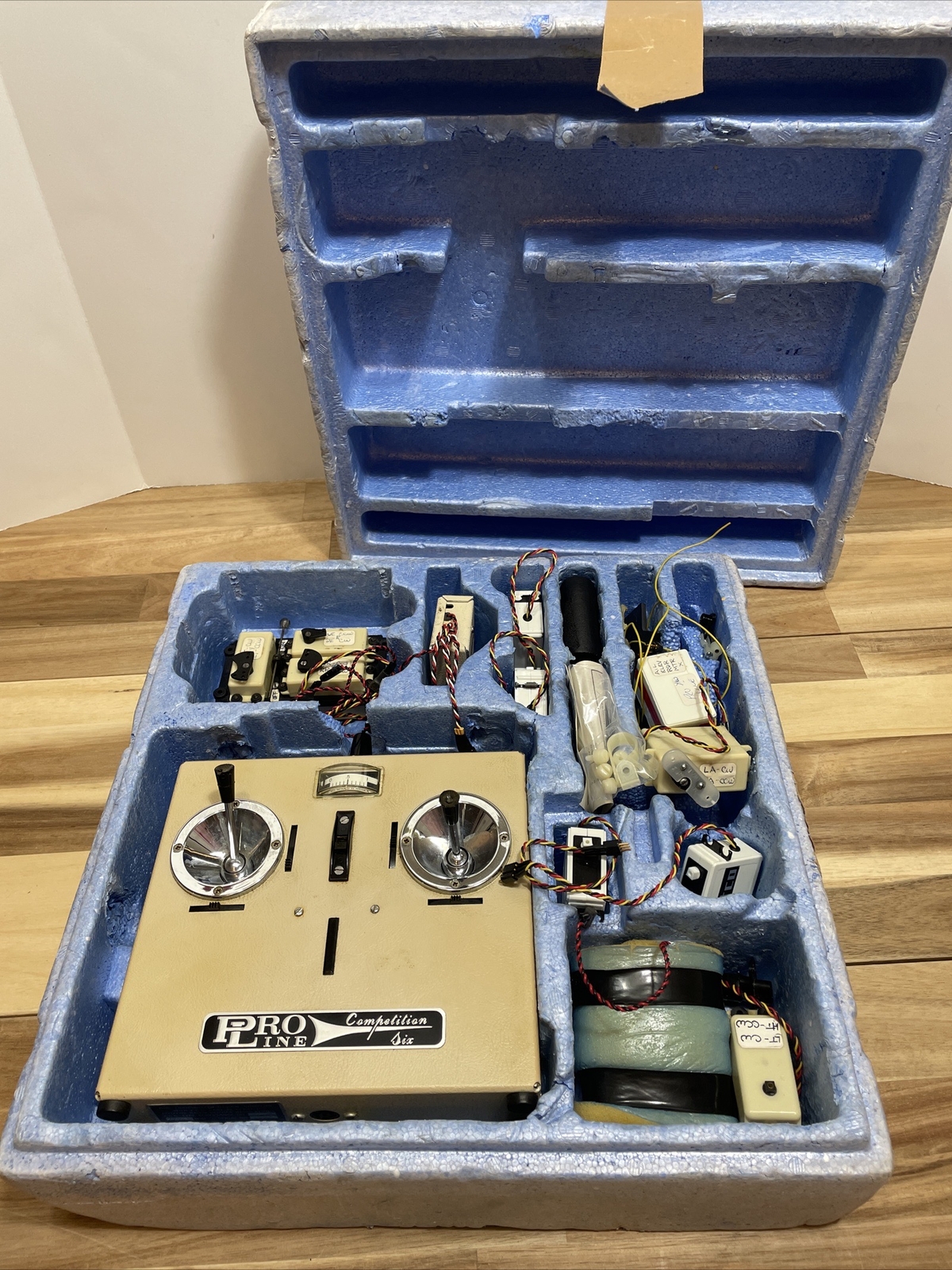 VINTAGE PRO-LINE COMPETITION SERIES TRANSMITTER RECEIVER R/C MODEL ...