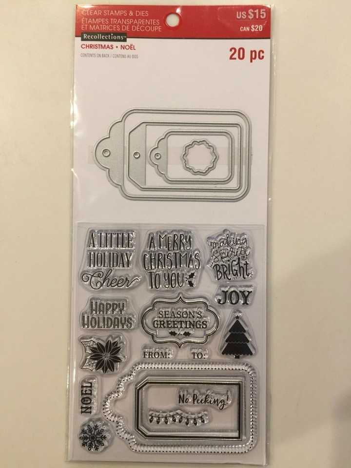 Recollections Christmas Clear Stamp Die Set YOU PICK New | eBay