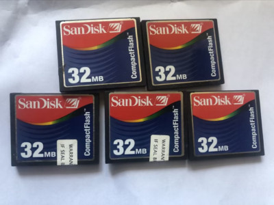 5PCS 32MB Sandisk Compact Flash Card 32MB CF Memory card | eBay