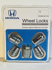 Honda Genuine OEM Lug Nuts With Wheel Lock Key Kit in Storage Bag ...
