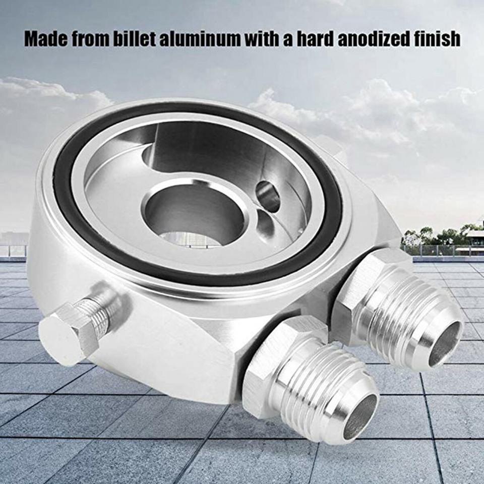 ⭐M20 X 1.5 Oil Filter Temp Pressure Cooler Gauge Sandwich Plate Adapter ...