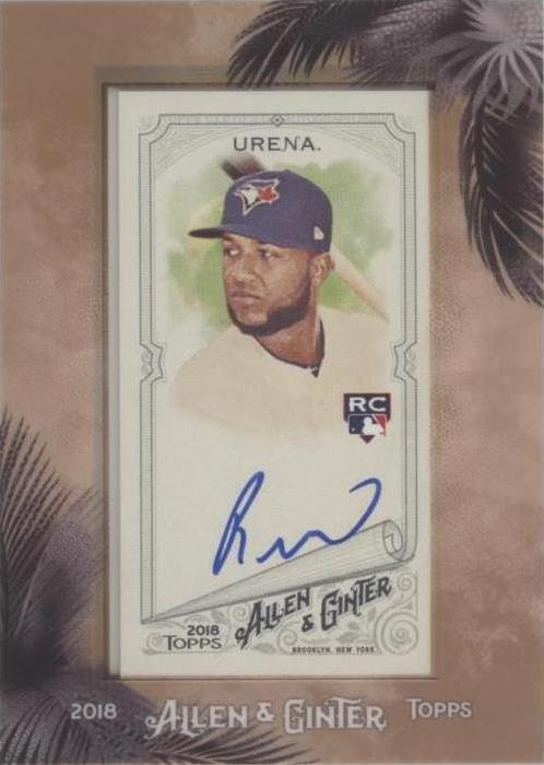 2018 Topps Allen & Ginter - Mini Framed Autographs Richard Urena #MA-RU ...