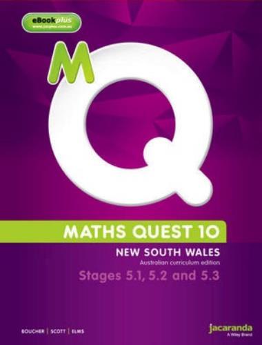 Maths Quest 10 for NSW 5.1/5.2/5.3 AC Student Book, 1st Edition | eBay ...