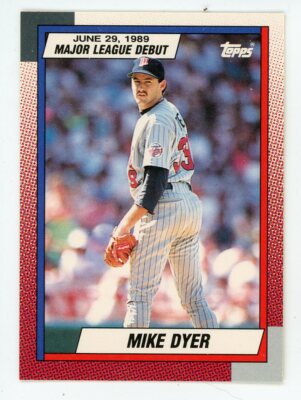 1989 TOPPS MAJOR LEAGUE DEBUT #33 - MIKE DYER - MINNESOTA TWINS | eBay