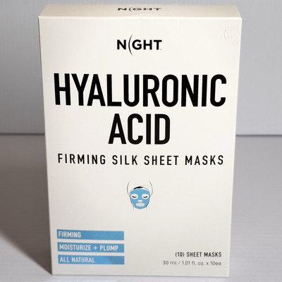 Night Skincare Hyaluronic Acid Anti-Aging Silk Sheet Masks 10 Count ...