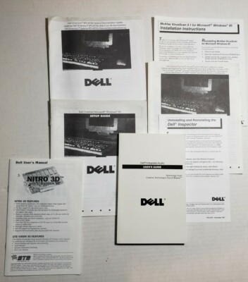 Vintage Dell Dimension PC New System Documentation 1997 XPS M223s ...