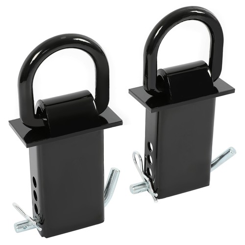 2Pcs Black Heavy Duty Adjustable Trailer Stake Pocket D-Ring For ...