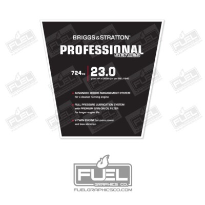 Briggs & Stratton 23 Horsepower Pro Lawnmower Engine Cover Premium ...