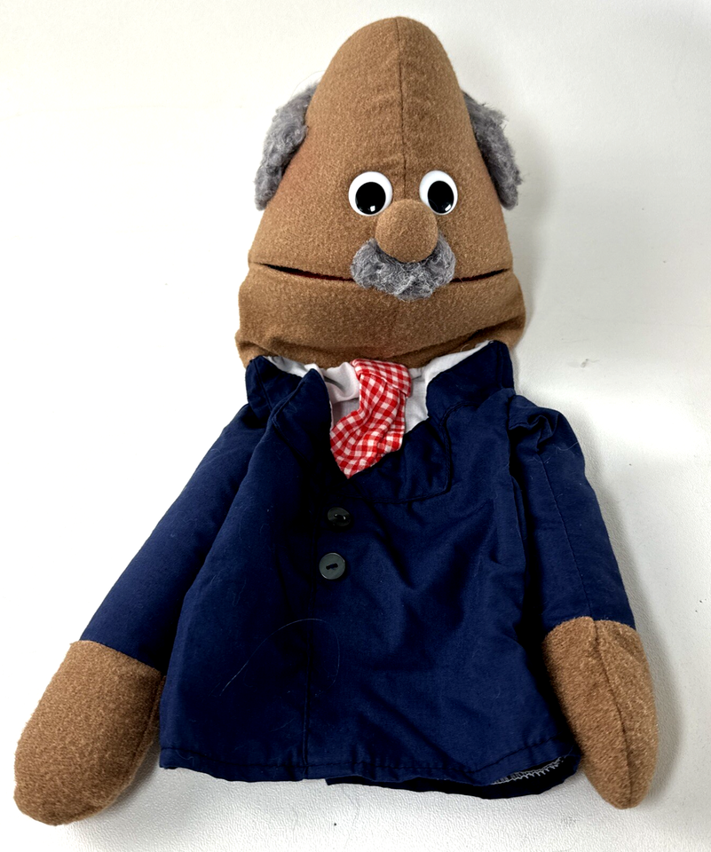 Puppet Partners Grandpa & Grandma Hand Puppets Flower Dress Red Tie ...