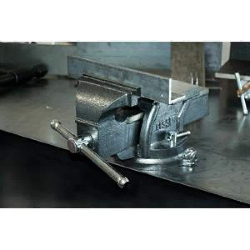 Bench Vise with Swivel Base 6 In. Heavy-Duty Hardened Steel Jaws High ...