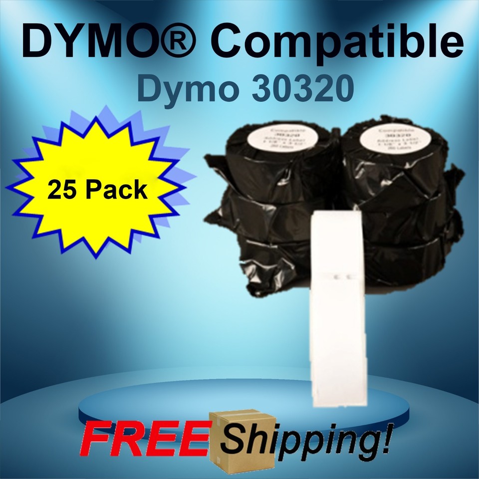 Dymo® Compatible 30320 Large USPS Address Labels Twin Turbo 450 400 ...
