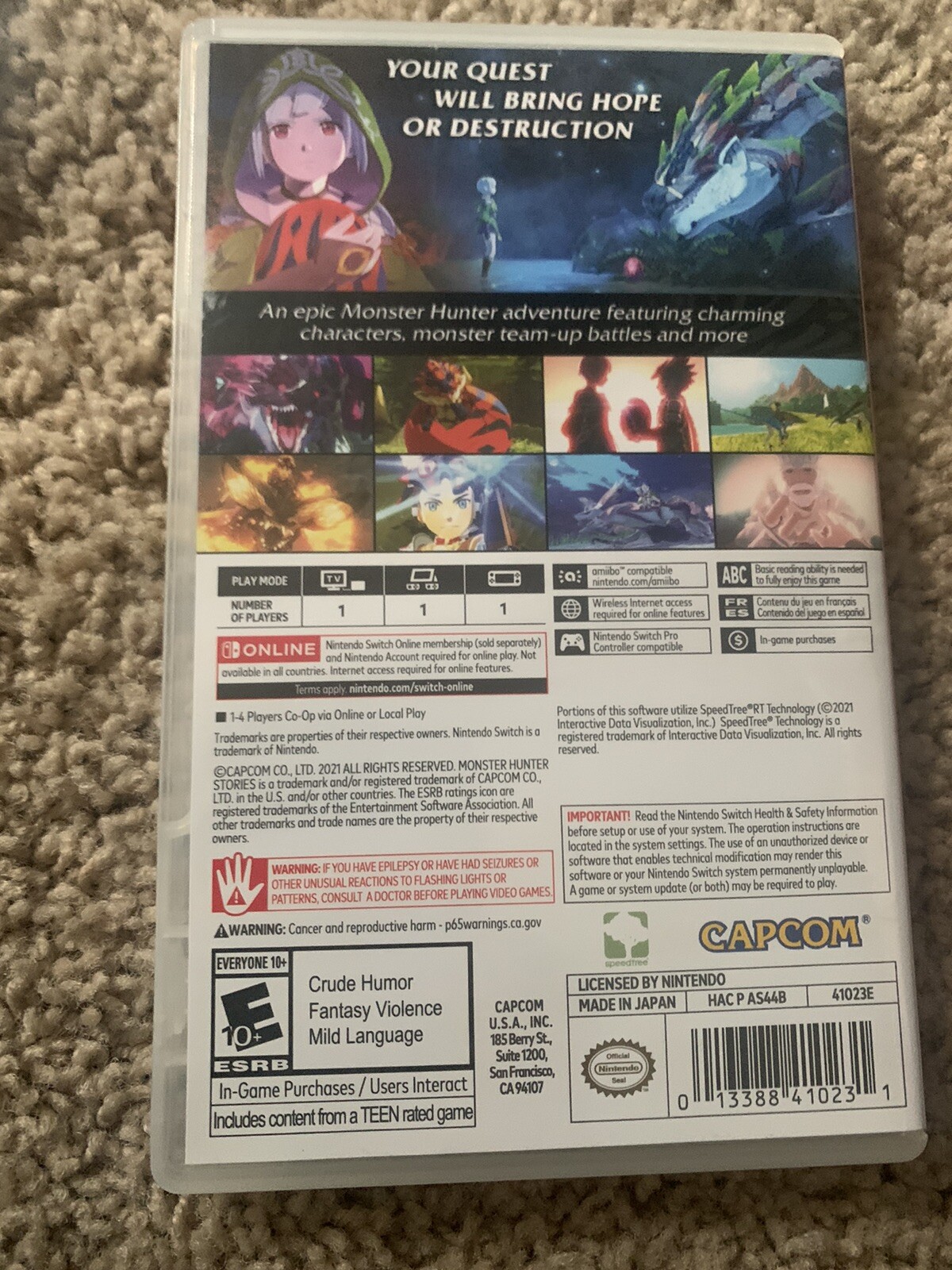 Monster Hunter Stories 2: Wings of Ruin - Nintendo Switch 13388410231 ...