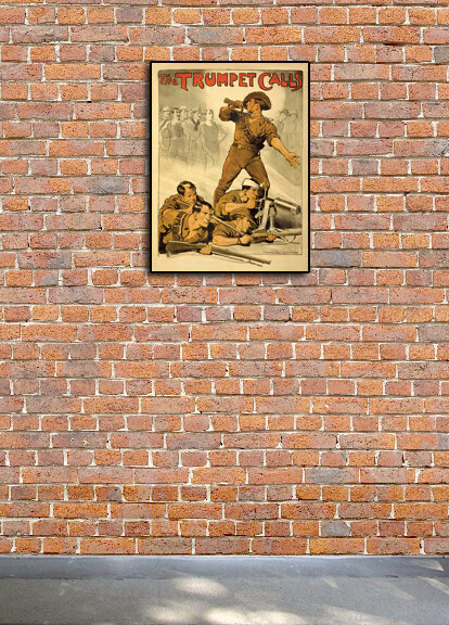 "The Trumpet Calls" Australian 1914 World War I Fighting Poster - 24x32 ...
