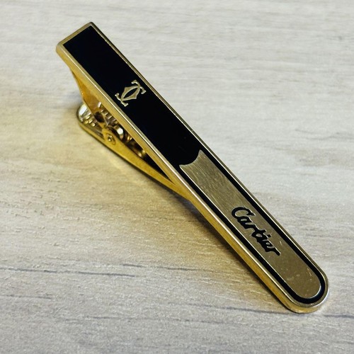 Cartier Bicolor Gold & Black Tie Pin Vintage Business Accessory | eBay