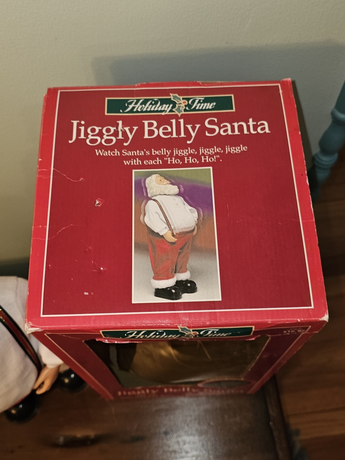 Vintage Animated Holiday Time Jiggly Belly Santa Clause Jiggle Ho Ho Ho ...