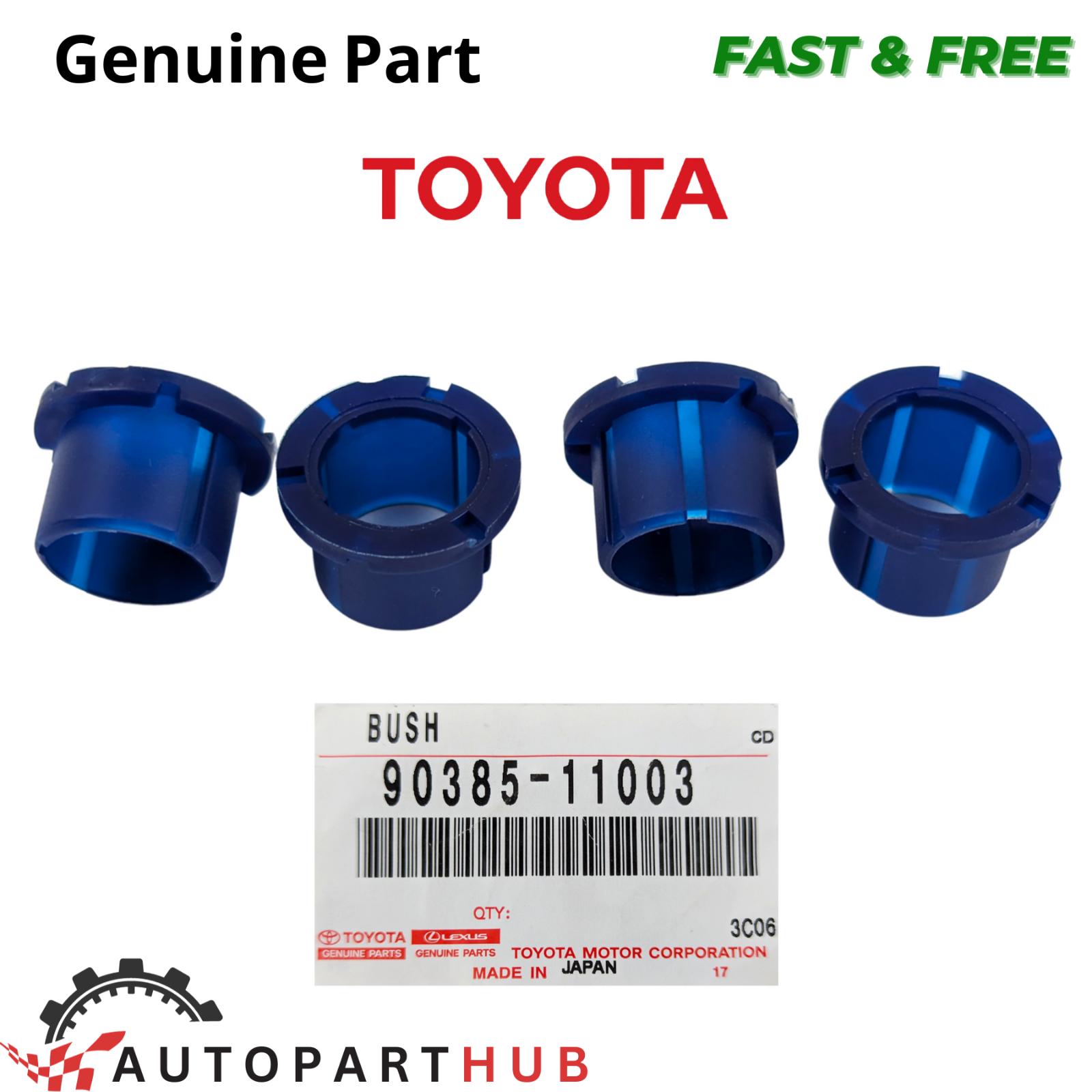 GENUINE TOYOTA LEXUS AUTOMATIC SHIFTER LEVER LINKAGE BUSHING OEM 90385 ...