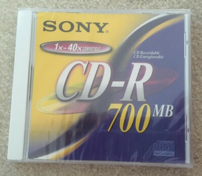 CD-R RECORDABLE CD SONY 700MB TOP QUALITY (CDQ80N4) 160 DISCS | eBay UK