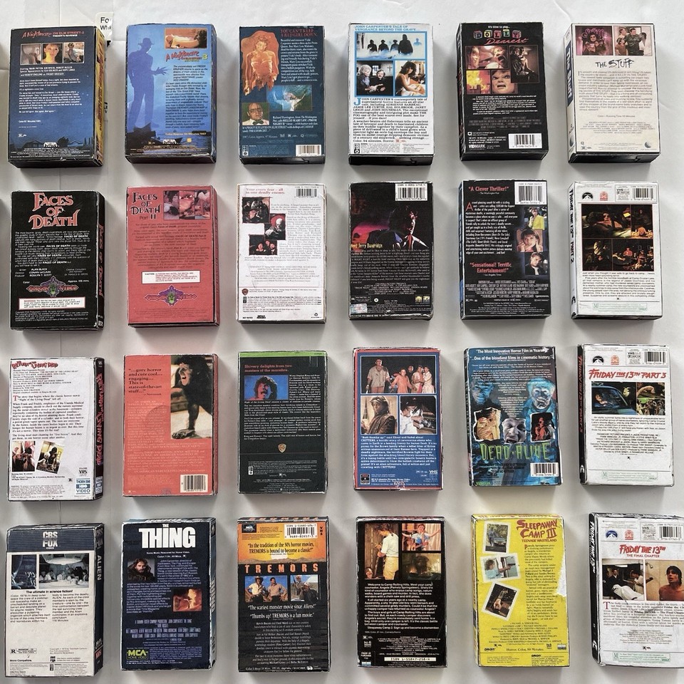Retro 3D Horror Movies Mini VHS Refrigerator Magnets Collectable | eBay