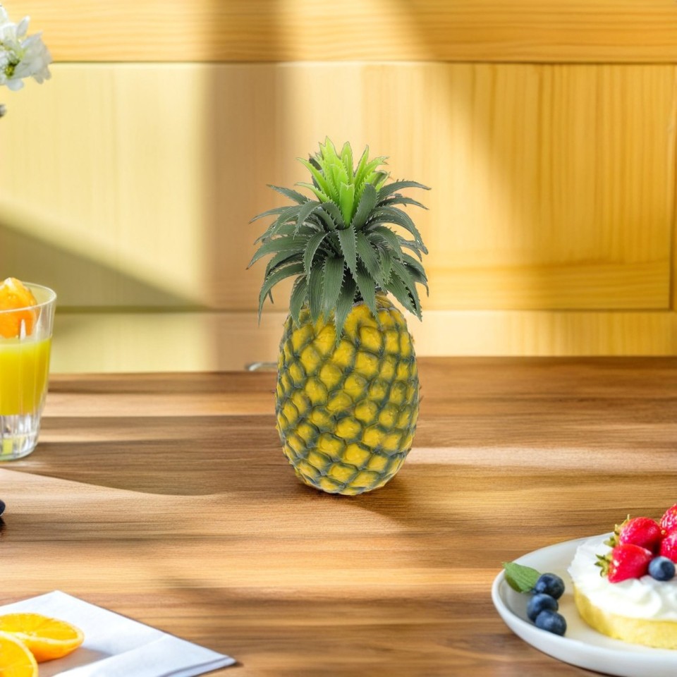Plastic Simulation Pineapple Fruit Ornament for Home Office Table ...