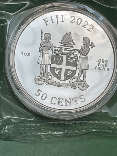 2022 Fiji Dog 1 Oz .999 Silver Proof-Like Coin Puppy In Capsule New ...